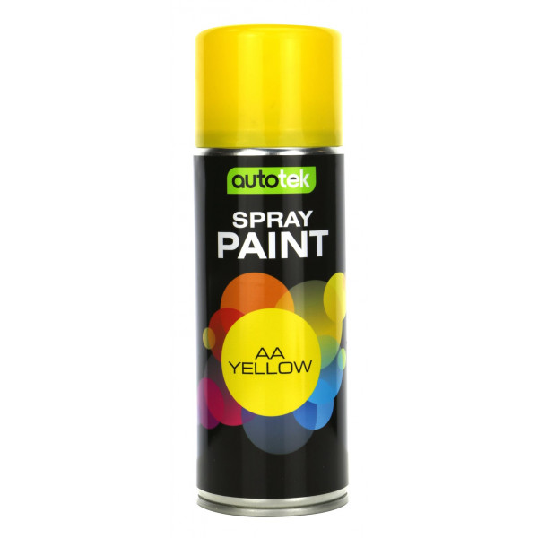 Aerosol Paint Gloss AA Yellow 400ml Car Smart aerosol-paint-gloss-aa-yellow-400ml-car-smart