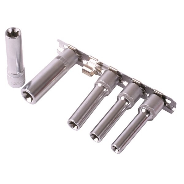 Deep Star Socket Set - 3/8in. Drive - 5 Piece - Car Smart